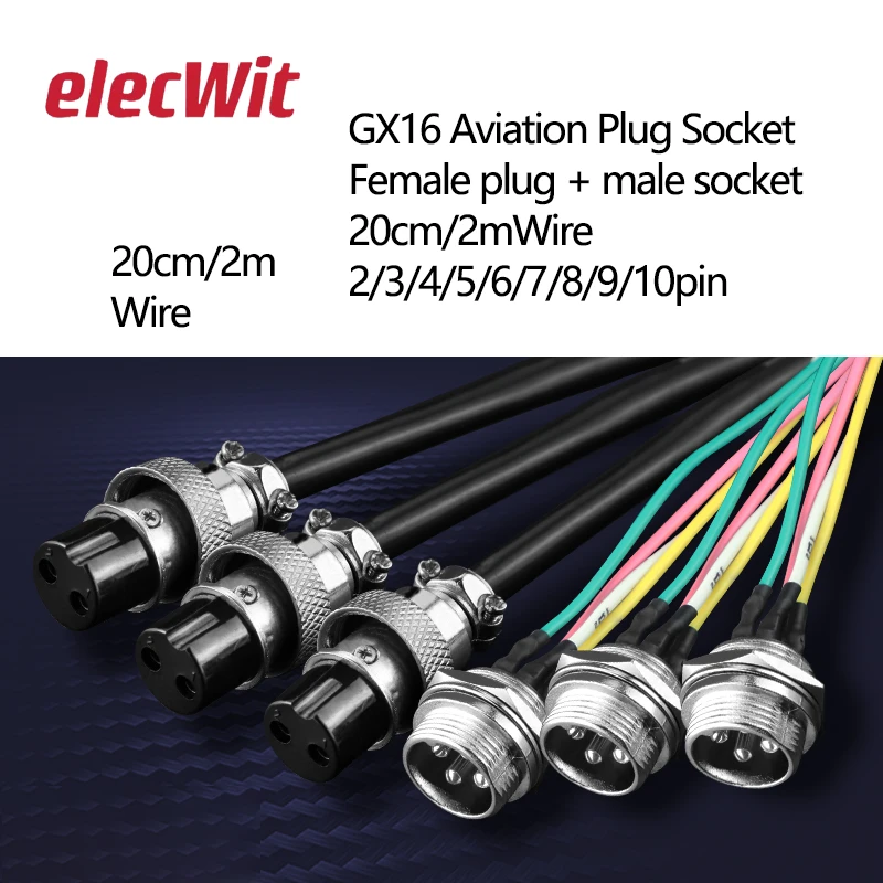 Gx16 5 Pins 16mm Aviation Connector | Gx16 2 Pins 16mm Aviation ...
