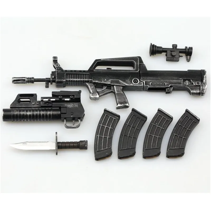 1/6 escala modelo realista arma assalto rifle QBZ 95 multi forma ...