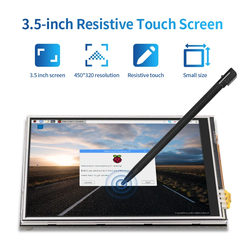 3-5-Inch-Touch-Screen-for-Raspberry-Pi-4-450-320-Resolution-Display ...