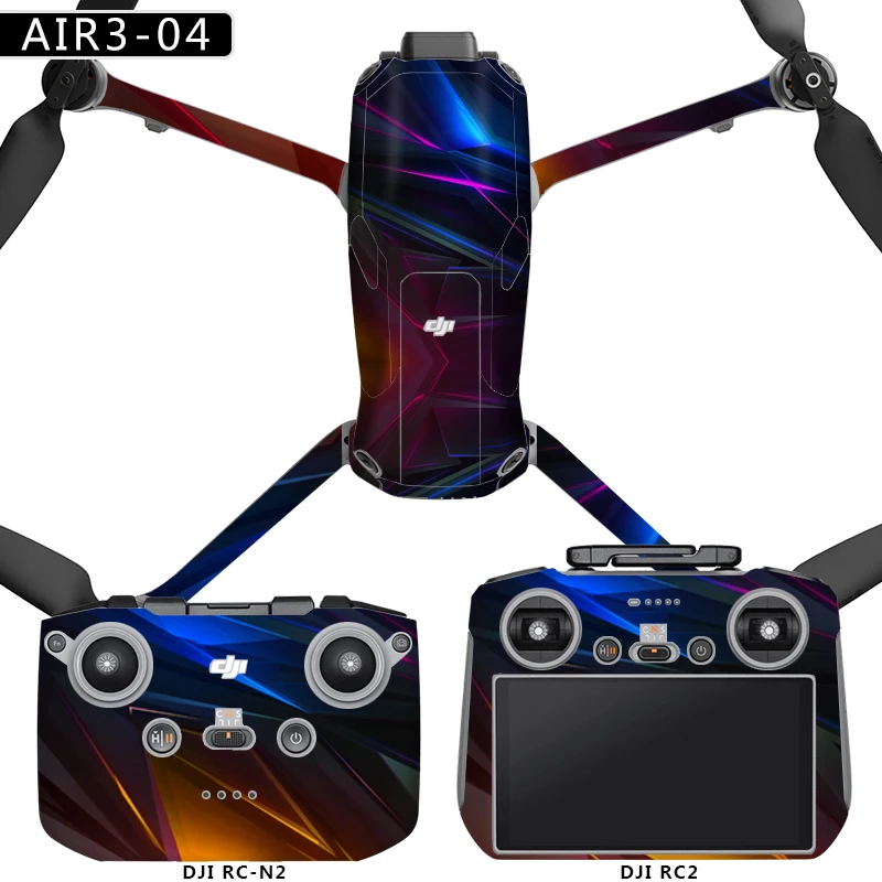 PVC Skin For DJI Air 3 Stickers Full Cover Drone Skins Remote ...