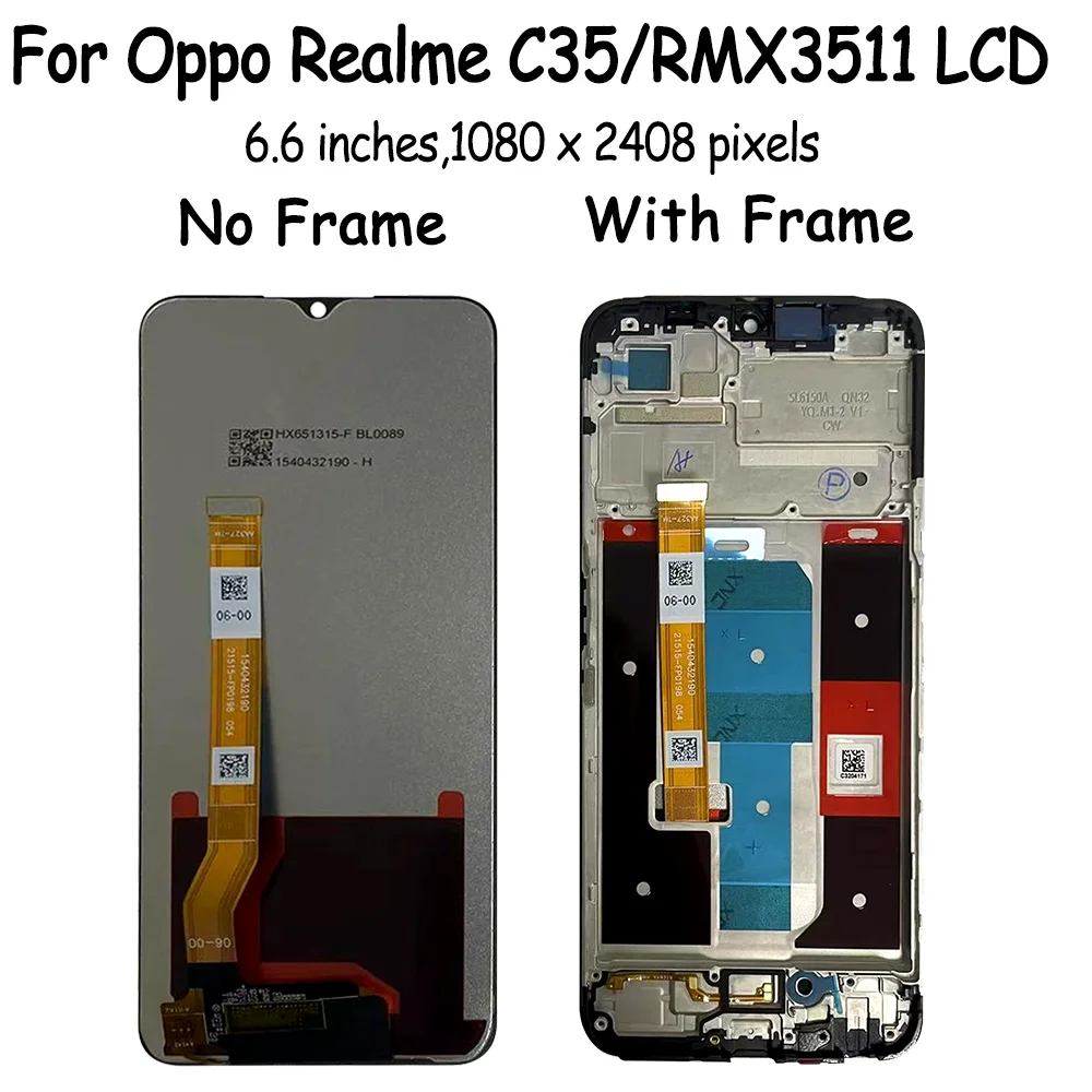 Качество AAA для OPPO Realme C31 C35 ЖК-дисплей RMX3501 RMX3511 ...