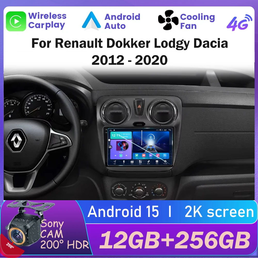 Android 15 Car For Renault Dokker Lodgy Dacia 2012 - 2020 Radio ...