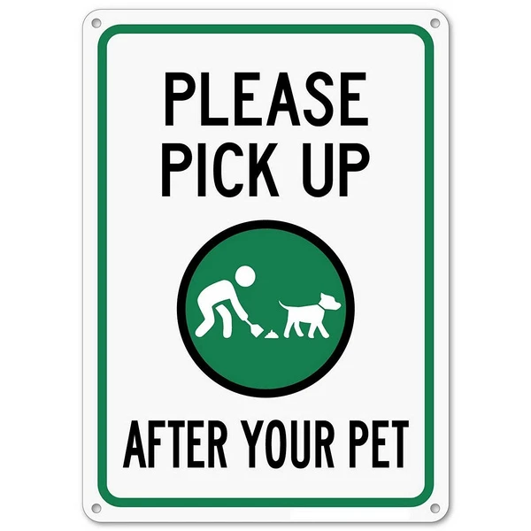 Funny No Dog Poop Sign