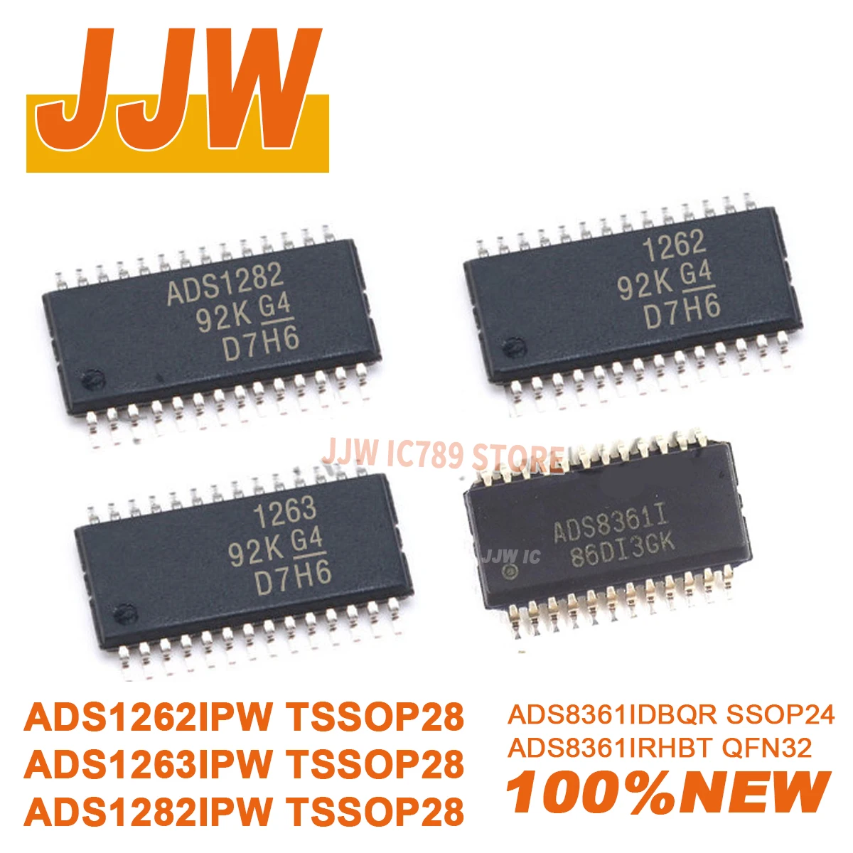 10pcs ADS1262IPW ADS1262 ADS1263IPW ADS1263 ADS1282IPW ADS1282 IPWR TSSOP ADS8361IDBQR ADS8361 ...