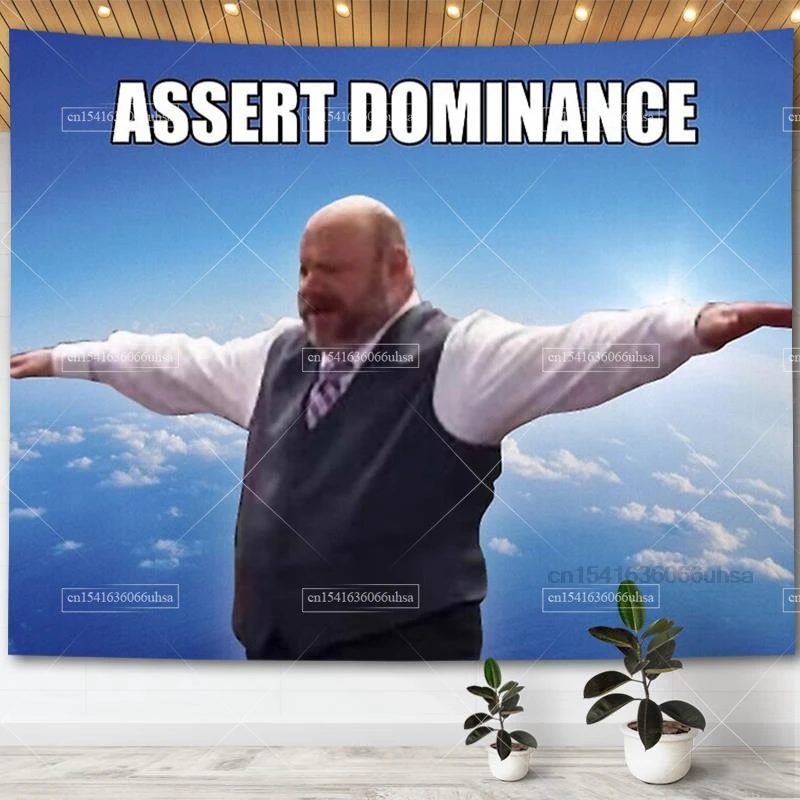 Bertram-Assert-Dominance-Funny-Meme-Tapestry-Wall-Hanging-Room ...