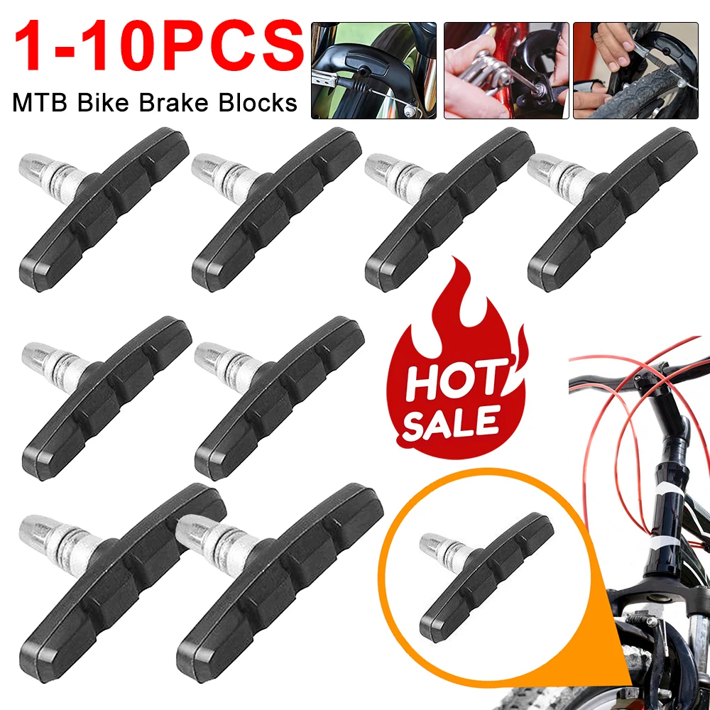 2-10PCS-MTB-Mountain-Bike-Brake-Blocks-Set-Rubber-Bicycle-V-brake-Shoes ...