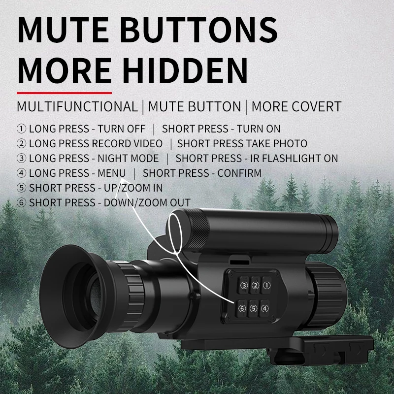 Digital-Monocular-Night-Vision-1080P-Video-Camera-850nm-Infrared ...