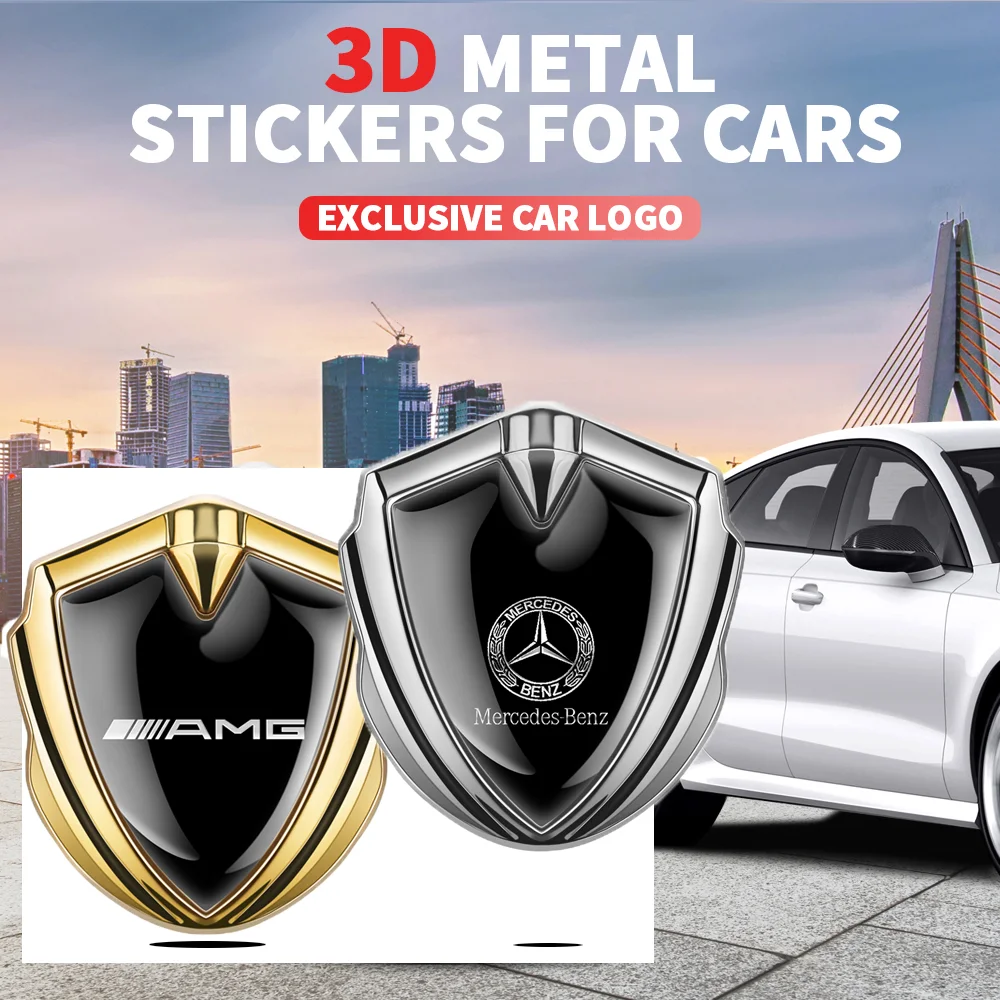 New-3D-Metal-Car-Side-Fender-Sticker-Shield-Emblem-Badge-Logo-for ...