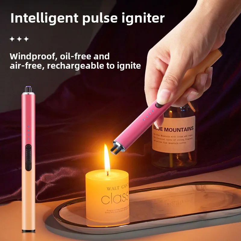 LED Display Pulse USB Arc Plasma Lighter Rechargeable Electric Cigar ...