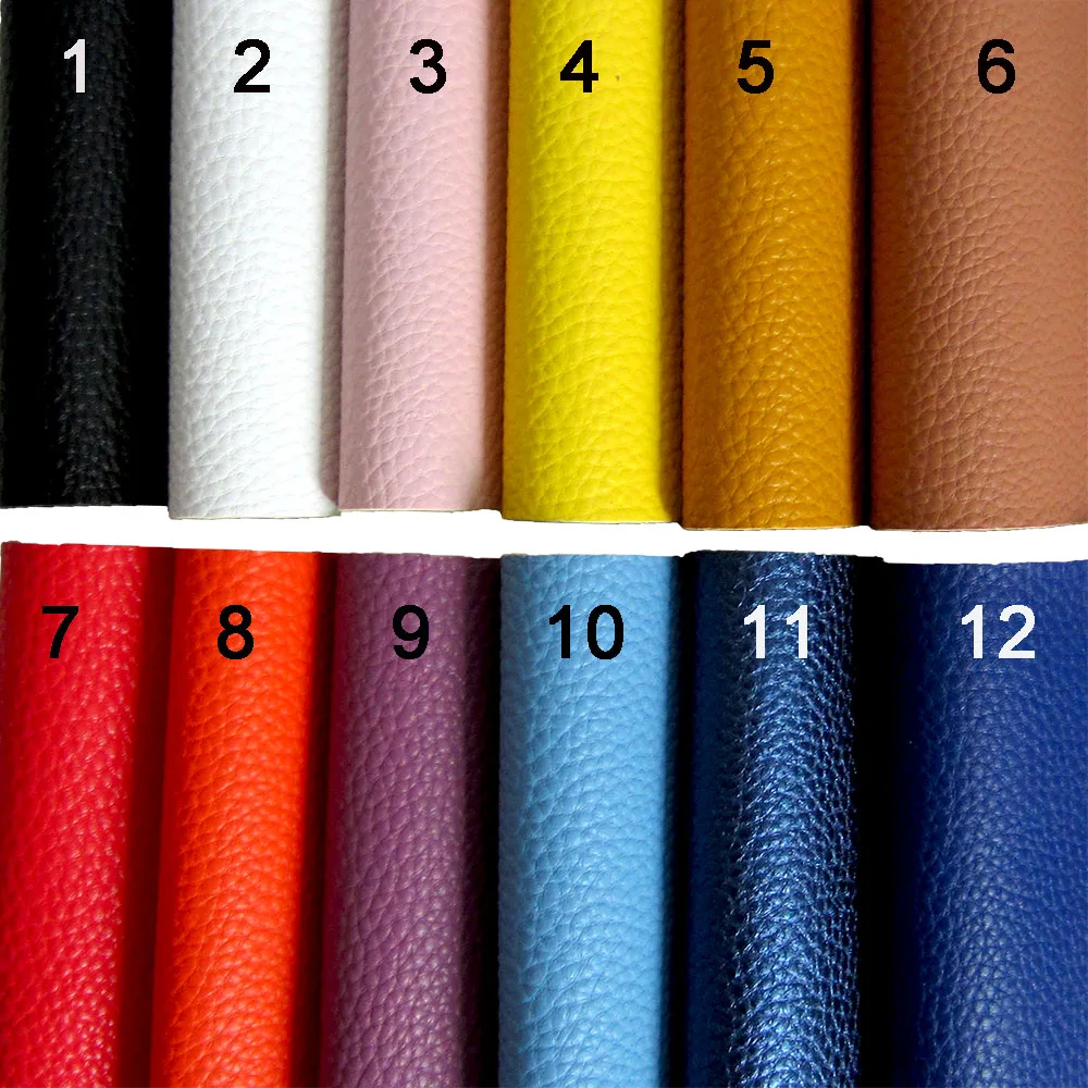 A5-Vel-21X15cm-Plain-Zwart-Wit-Litchi-Synthetische-Faux-Leer-Stof-Voor ...