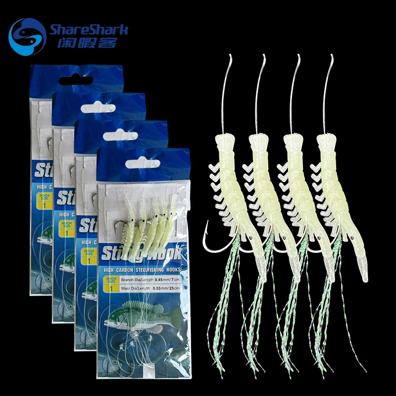 5-Hooks-Luminous-Soft-Shrimp-String-Hook-Fishing-Lure-Sabiki-Bait-Rigs-Freshwater-Saltwater ...