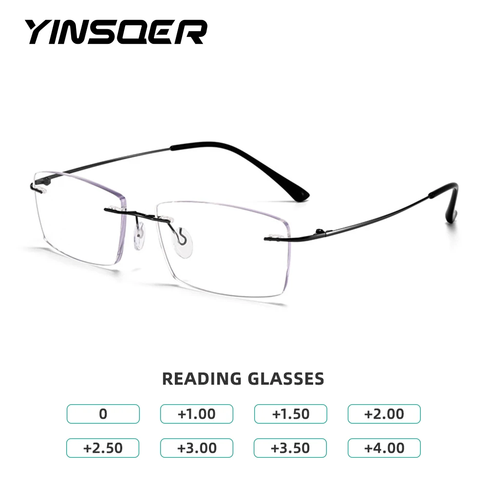 Titanium Reading Glasses Men High Quality Magnifying Presbyopic ...