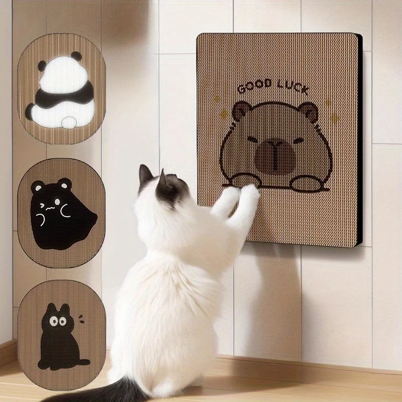 New-Portable-Wall-Sticking-Cat-Scratch-Board-Wear-resistant-Cat-Mat ...