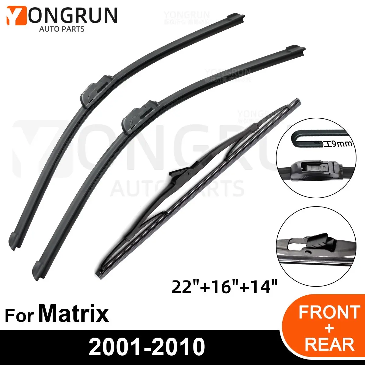 Car-Windshield-Windscreen-Front-Rear-Wiper-Blade-Rubber-Accessories-For ...