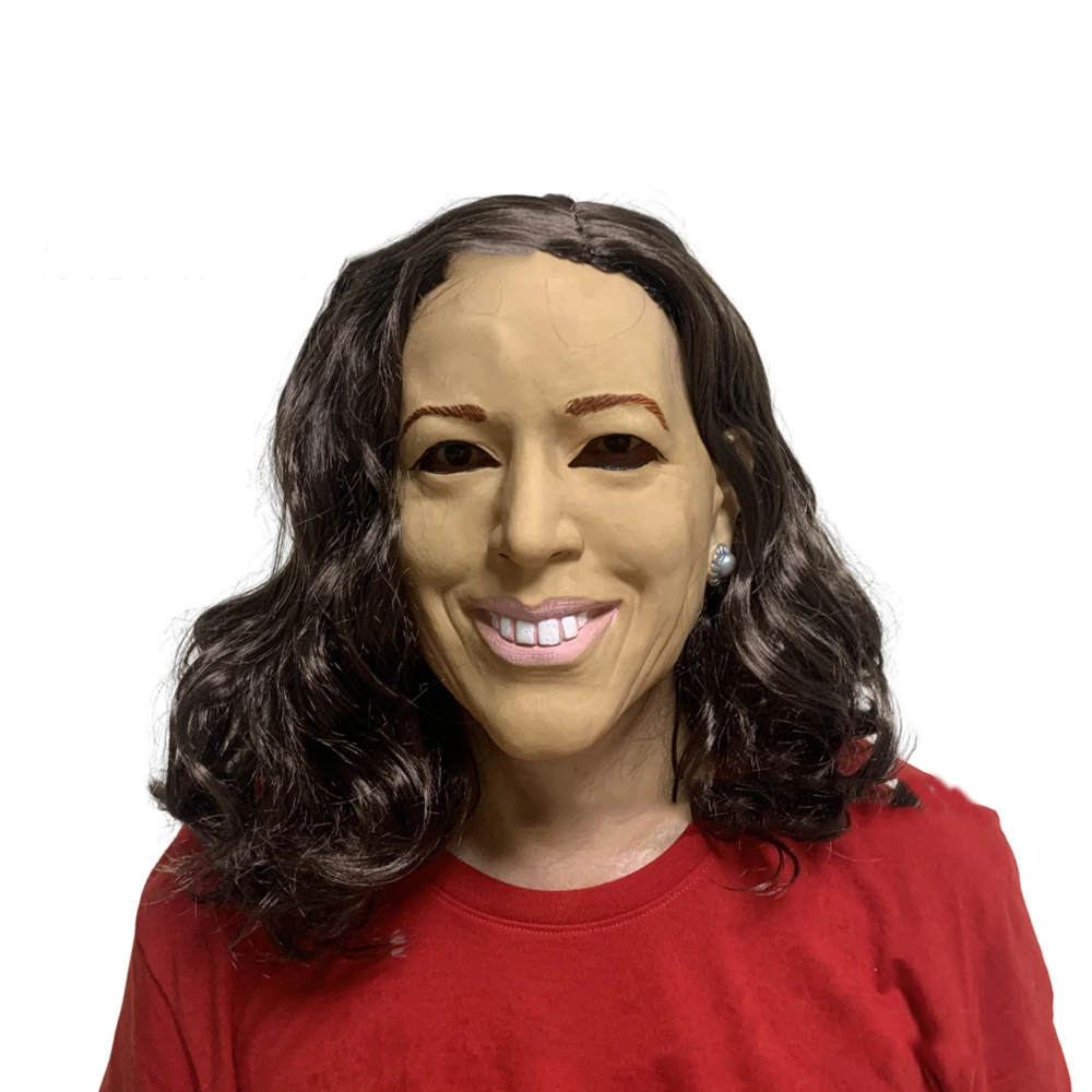 Realistic-Kamala-Harris-Rubber-Head-Mask-Latex-Cosplay-Funny-Mask ...