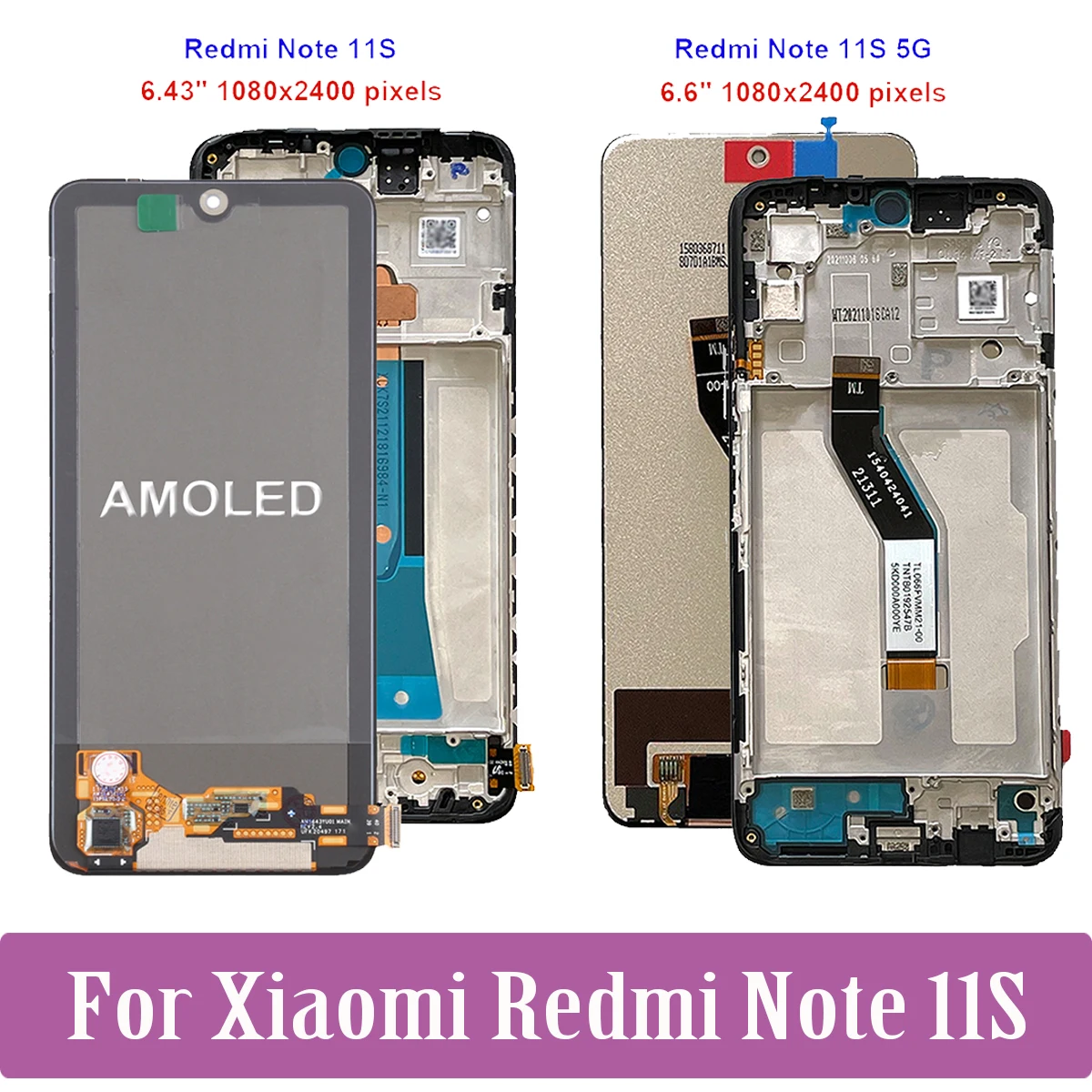 Original-For-Xiaomi-Redmi-Note-11S-5G-22031116BG-2201117SG-2201117SI ...