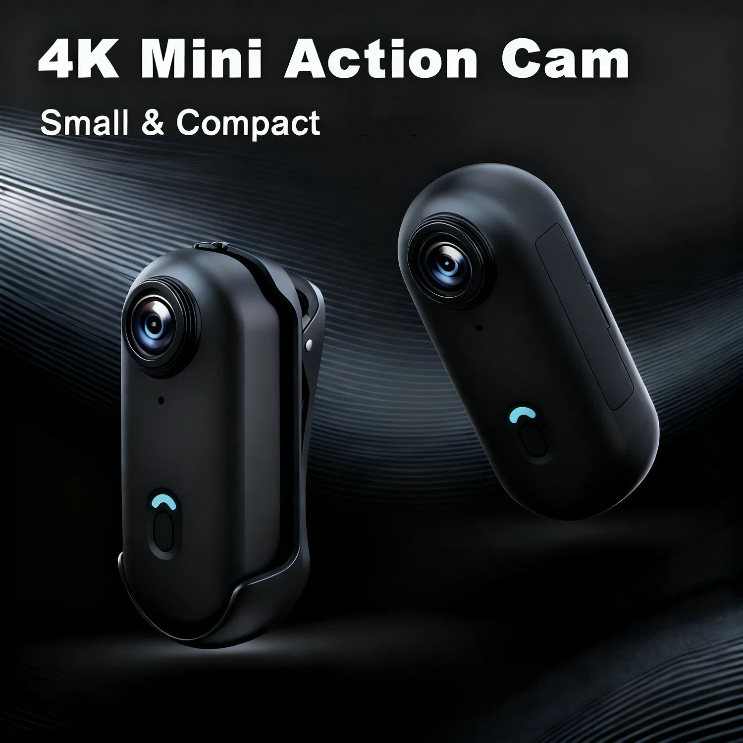 4K Pocket Magnetic POV Vlog Cam Portable Body Chest Recorder Mini ...