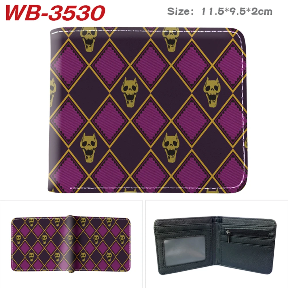 Anime-Jojo-Bizarre-Adventure-Cartoon-Wallet-Men-PU-Leather-Coin-Purse ...