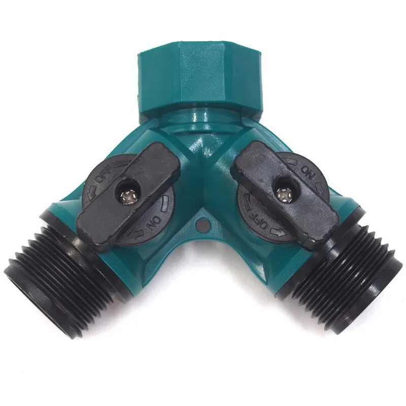 3-4-inch-2-way-tap-water-Splitter-garden-tap-Irrigation-valve-Hose-Pipe ...