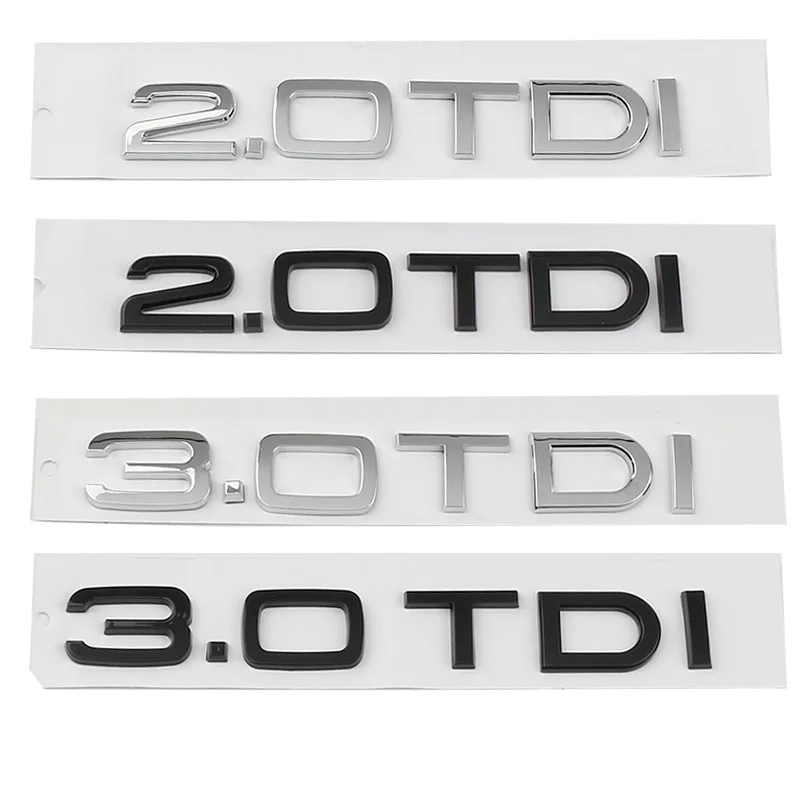 Car-3D-ABS-2-0-3-0-TDI-Trunk-Letters-Logo-Displacement-Decals-Badge ...
