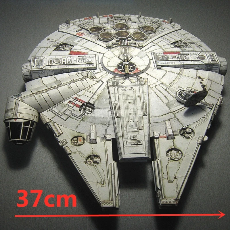 37cm Millennium Falcon Paper Model 3D Papercraft DIY Handmade Creative ...