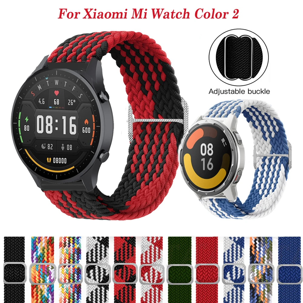 22-20mm-Nylon-Strap-For-Xiaomi-Mi-Watch-Color-2-MiBro-Color-Band ...