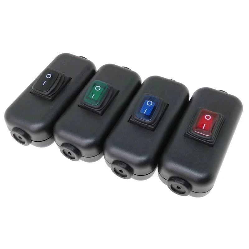 10 Amp Waterproof Ip65 Inline Cable Rocker Switch Max Ac100~250v Led ...
