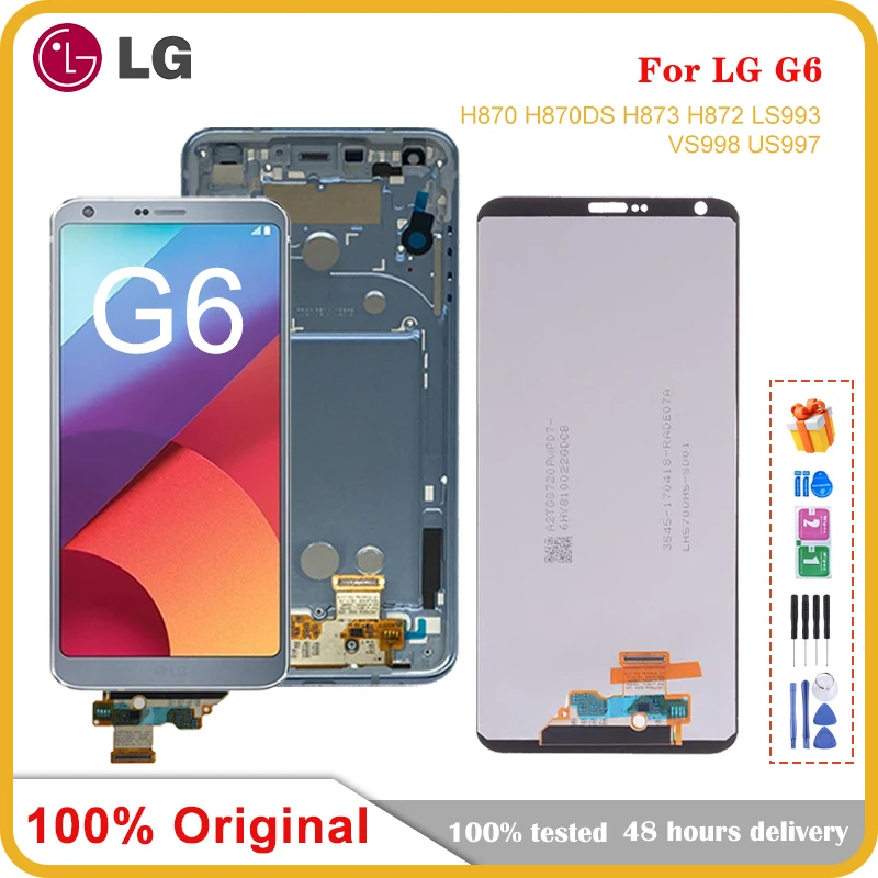 Original 5.7" For LG G6 LCD Display Touch Screen Assembly For LG G6 ...