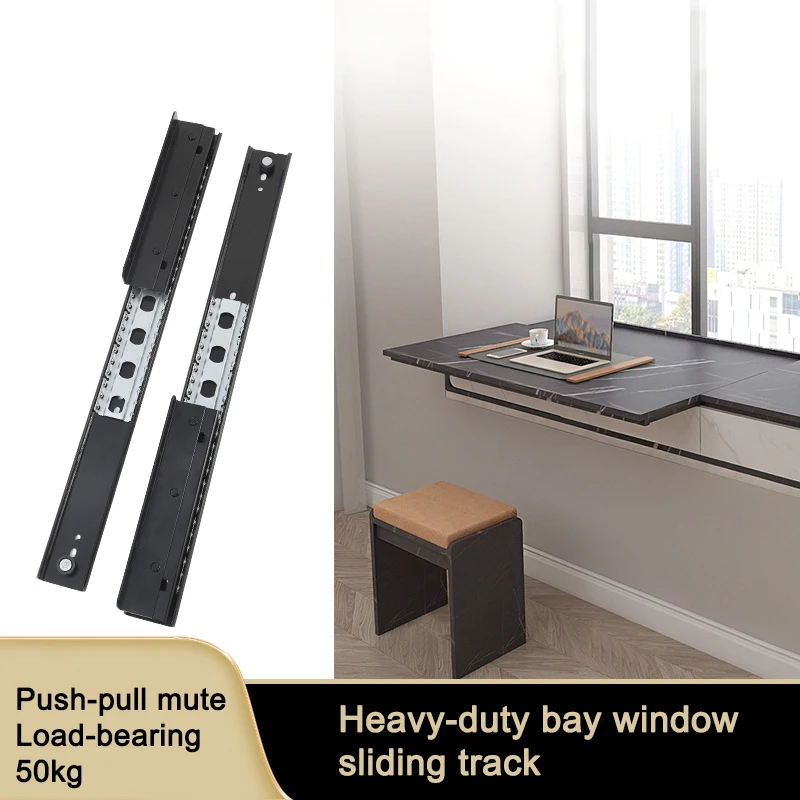 Heavy-duty-Bay-Window-Sliding-Rail-Desktop-Side-Telescopic-Extension ...