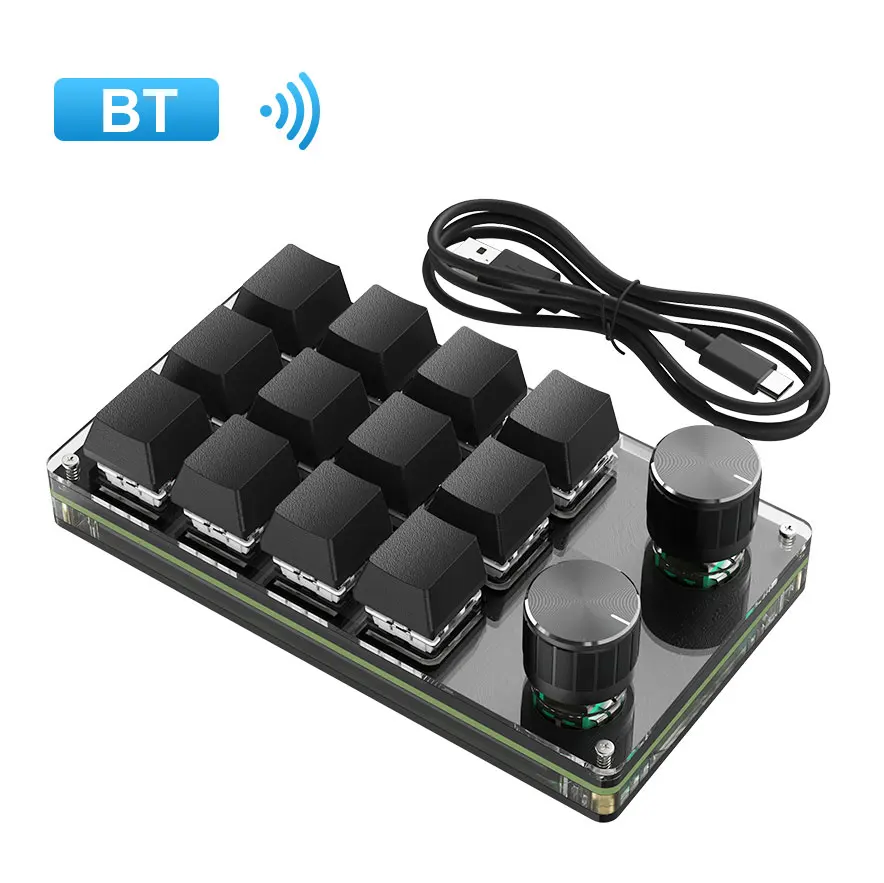 Mechanical Hotswap Macropad Macro Custom 3 Key Knob Mini Usb Rgb ...