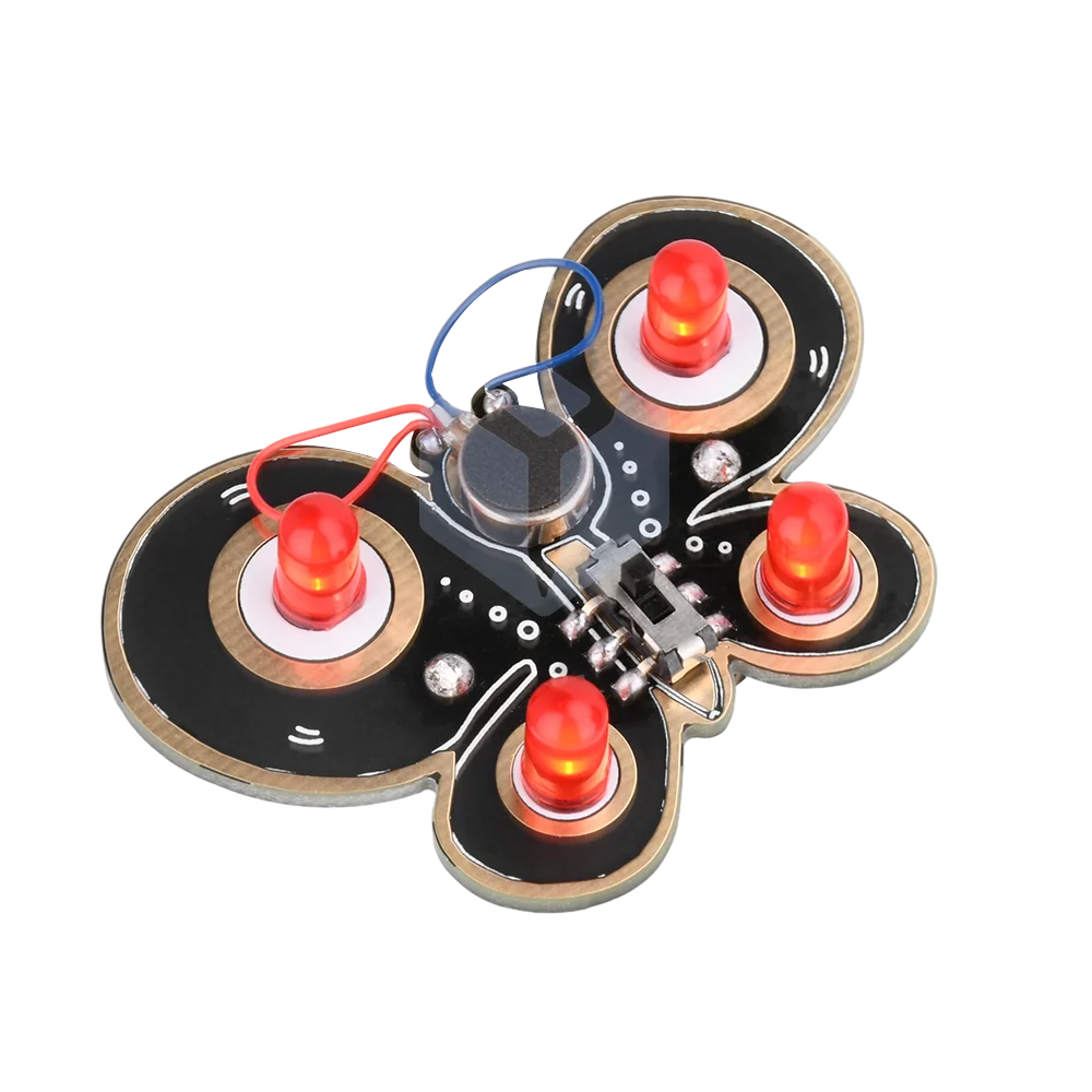 LED Diode Rotating Toy DIY Kit PCB Circuit Board Soldering Practice ...