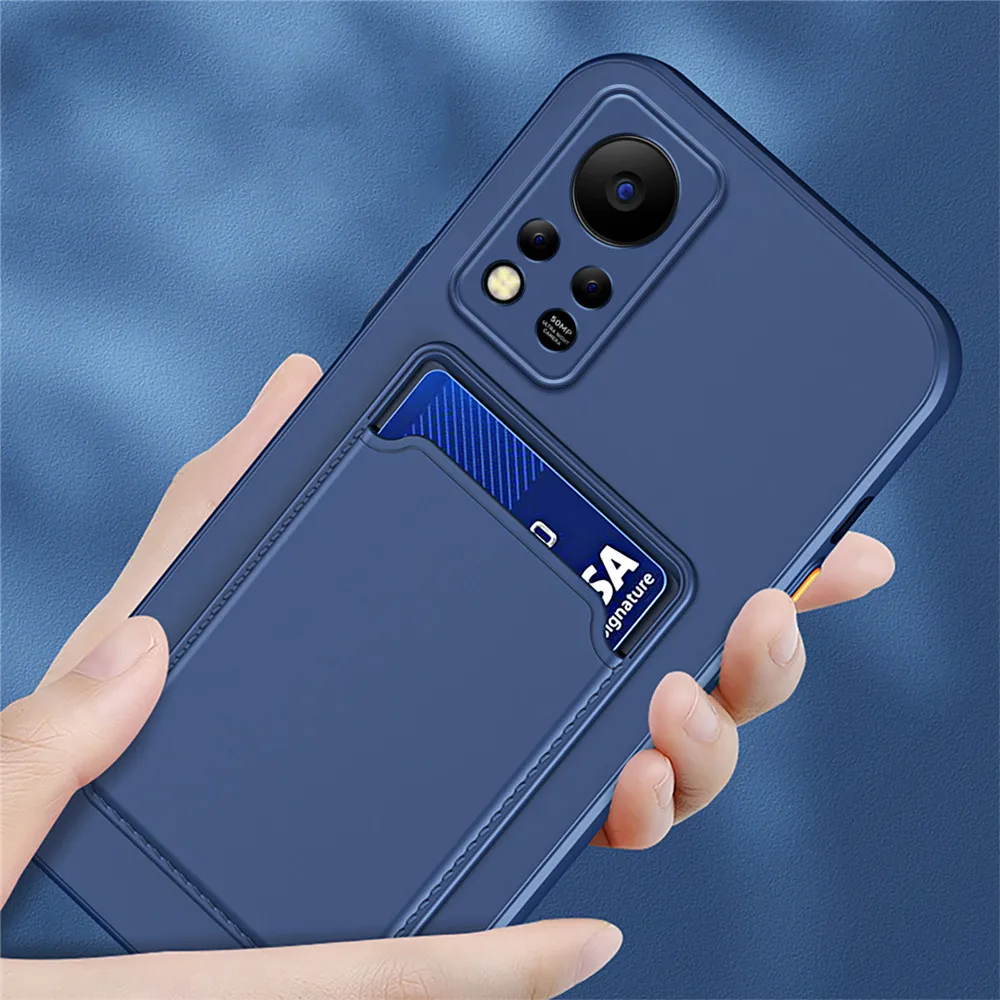 Card Slot Holder Phone Case with Card Holder for Redmi Note 10S 10 4G ...