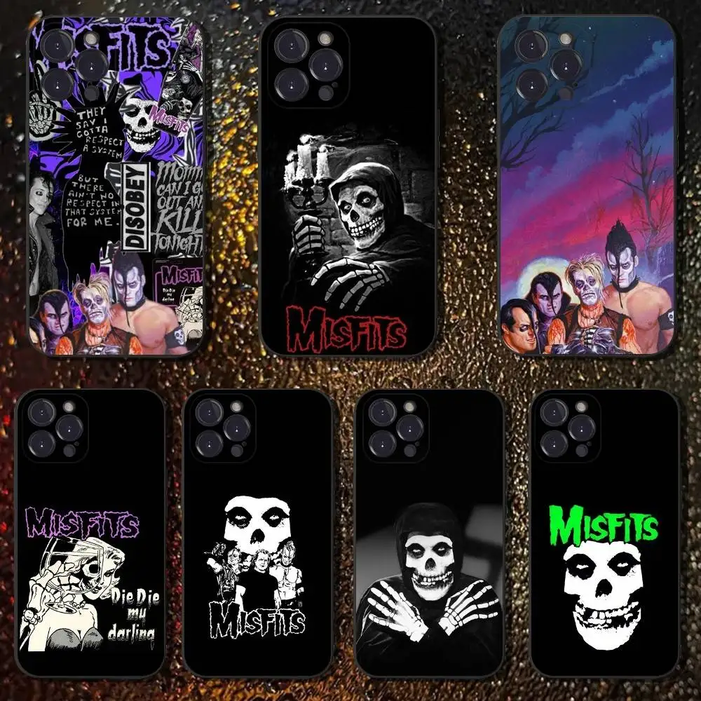 M-Misfits Rock Phone Case For iPhone 16,15,14,13,12,11 Plus,Pro Max,XS ...