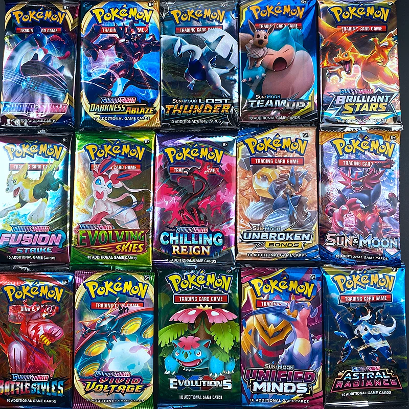 40pc karty Pokemon GX Tag Team Vmax EX Mega energia świecąca Pokemon ...
