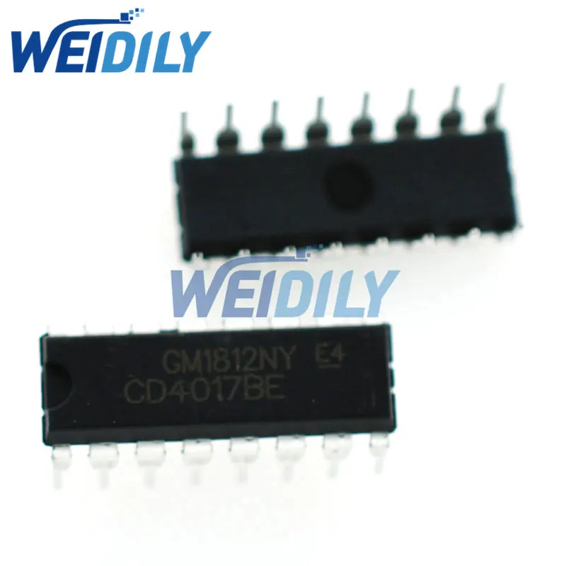 10PCS CD4017 CD4017BE DIP16 CD4017B DIP NOVO IC dip 16|Circuitos integrados| - AliExpress