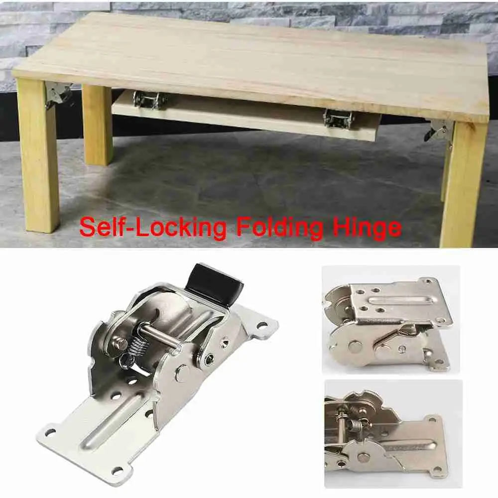 Chair-Extension-Furniture-Brackets-Self-Locking-Folding-Hinge-Table-Leg ...
