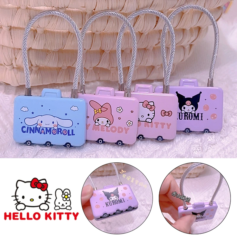 Hello Kitty Number Code Lock Cute Cartoon Luggage Metal Code Password ...