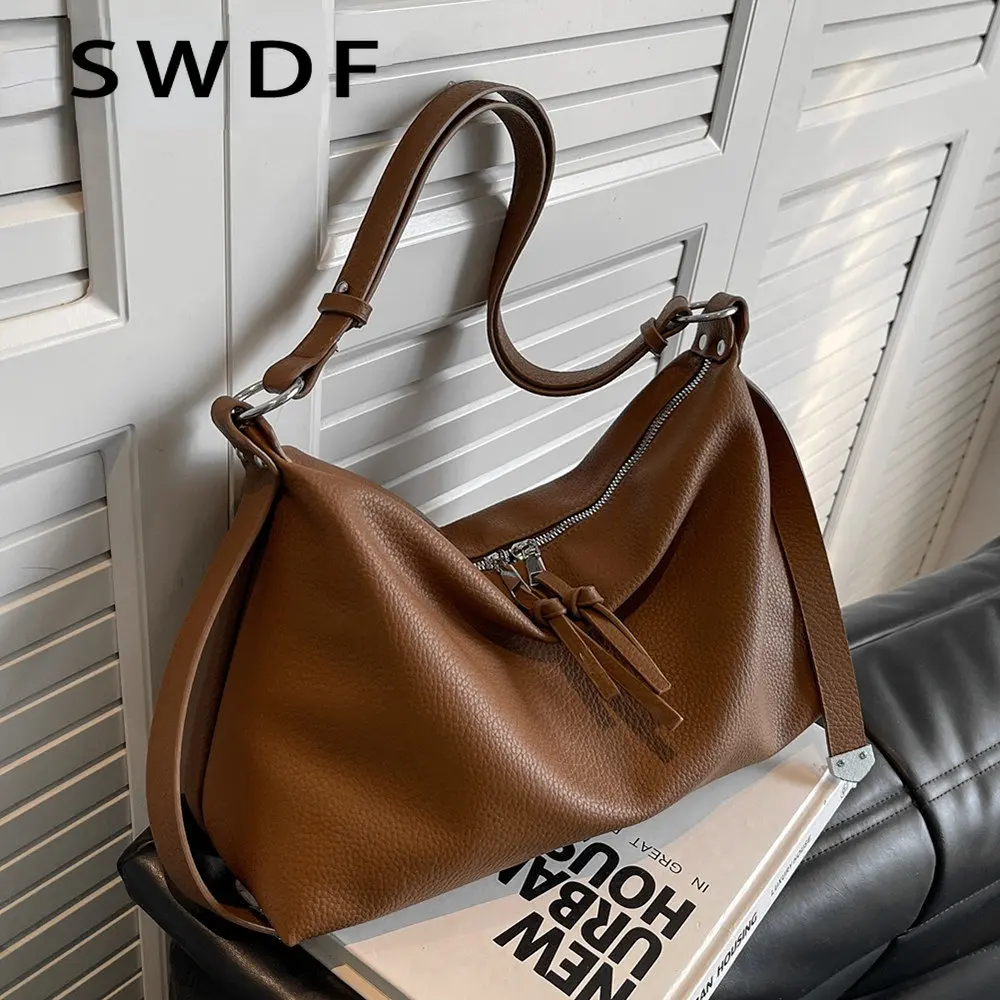 Vintage Slouchy Soft Big Hobo Shoulder Bags for Women Winter 2023 ...