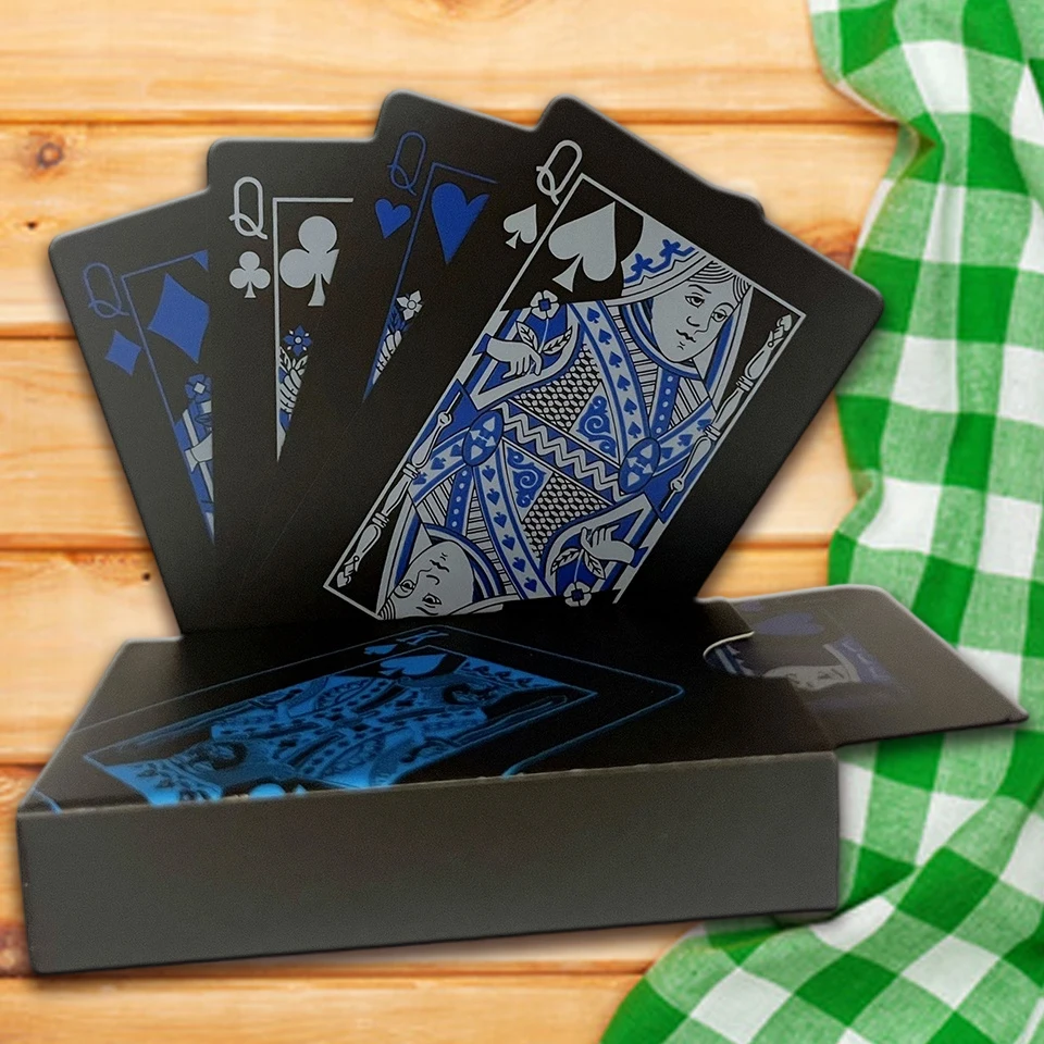 Black-Blue-playing-cards-board-games-child-kids-toys-6-3cmX8-9cm-Red ...