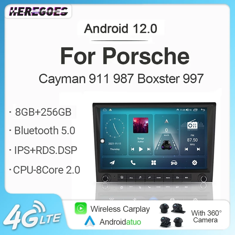 720p 8gb + 128gb Android 11 Rádio Do Carro Estéreo Multimídia Jogador ...