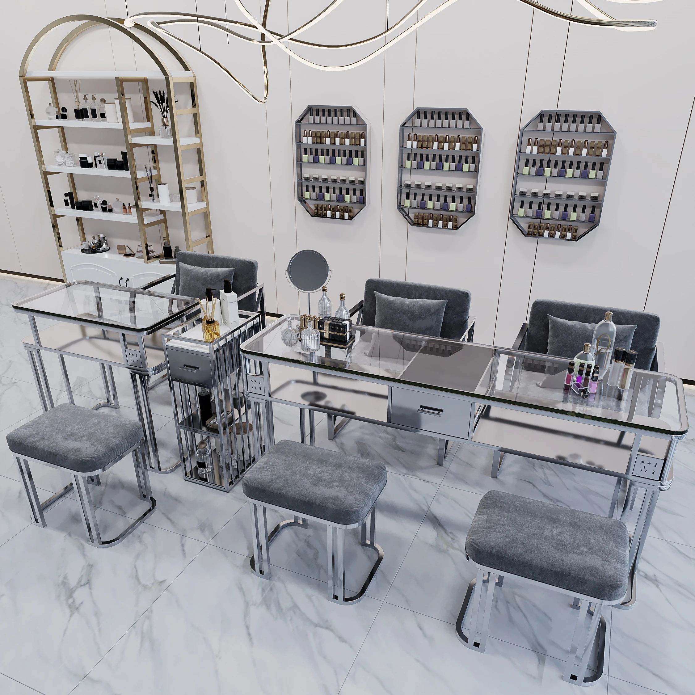 Luxury-Glass-Tabletop-Manicure-Table-Nordic-Professional-Dressing-Nail ...