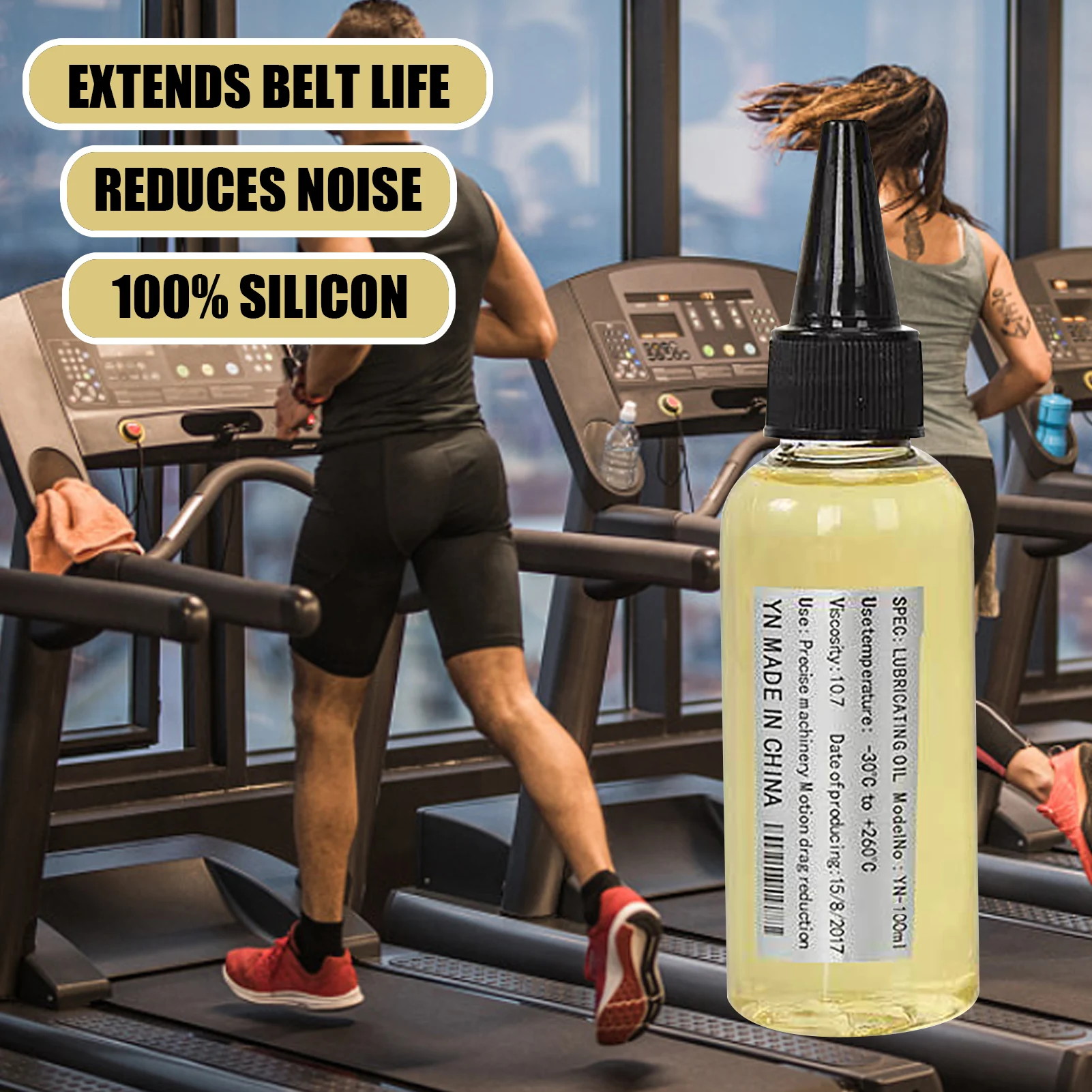 60ml/100ml Treadmill Lubricant Non-toxic Odorless Silicone Lubricants ...
