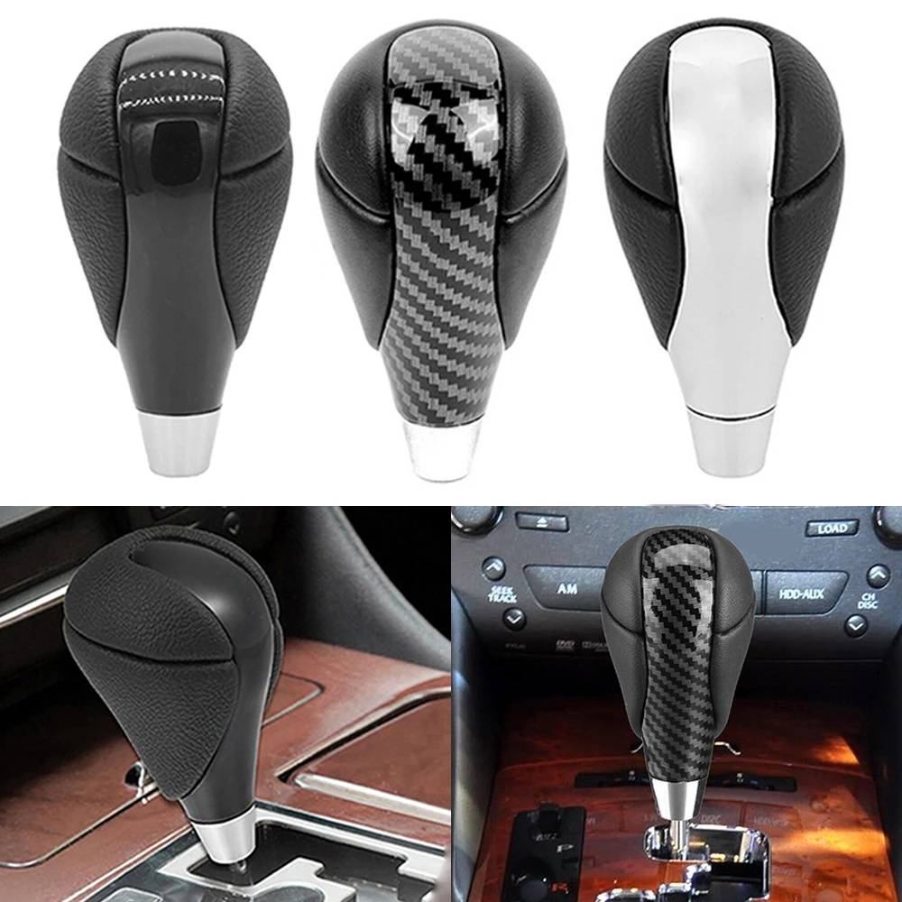 Car-Gear-Shift-Knob-Automatic-Shifter-Lever-Leather-Fit-For-Lexus-GS300 ...
