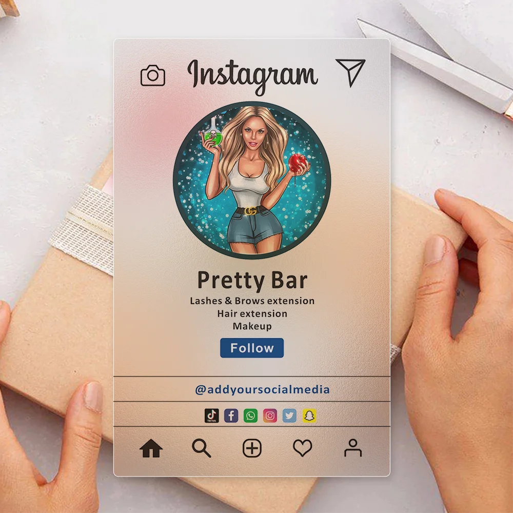 200pcs Custom Printing Transparent PVC Plastic Business Cards ...