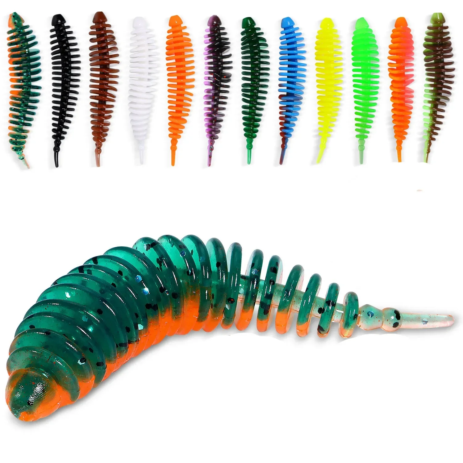 Sougayilang-New-20pcs-Fishing-Tiny-Worm-Bait-Lure-Tanta-40mm-60mm-0-4g ...