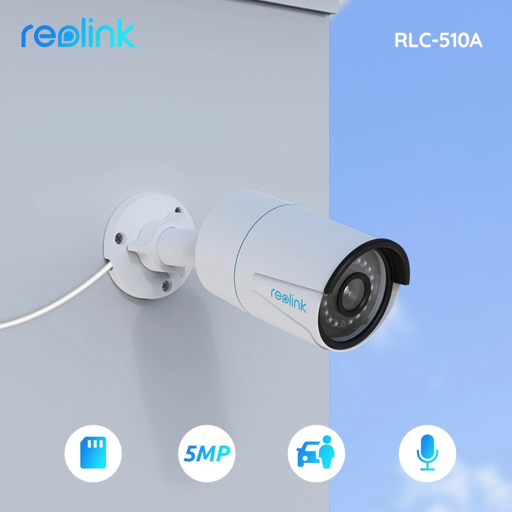 Reolink Smart Ip Camera 5mp Poe Outdoor Infrared Night Vision Bullet ...