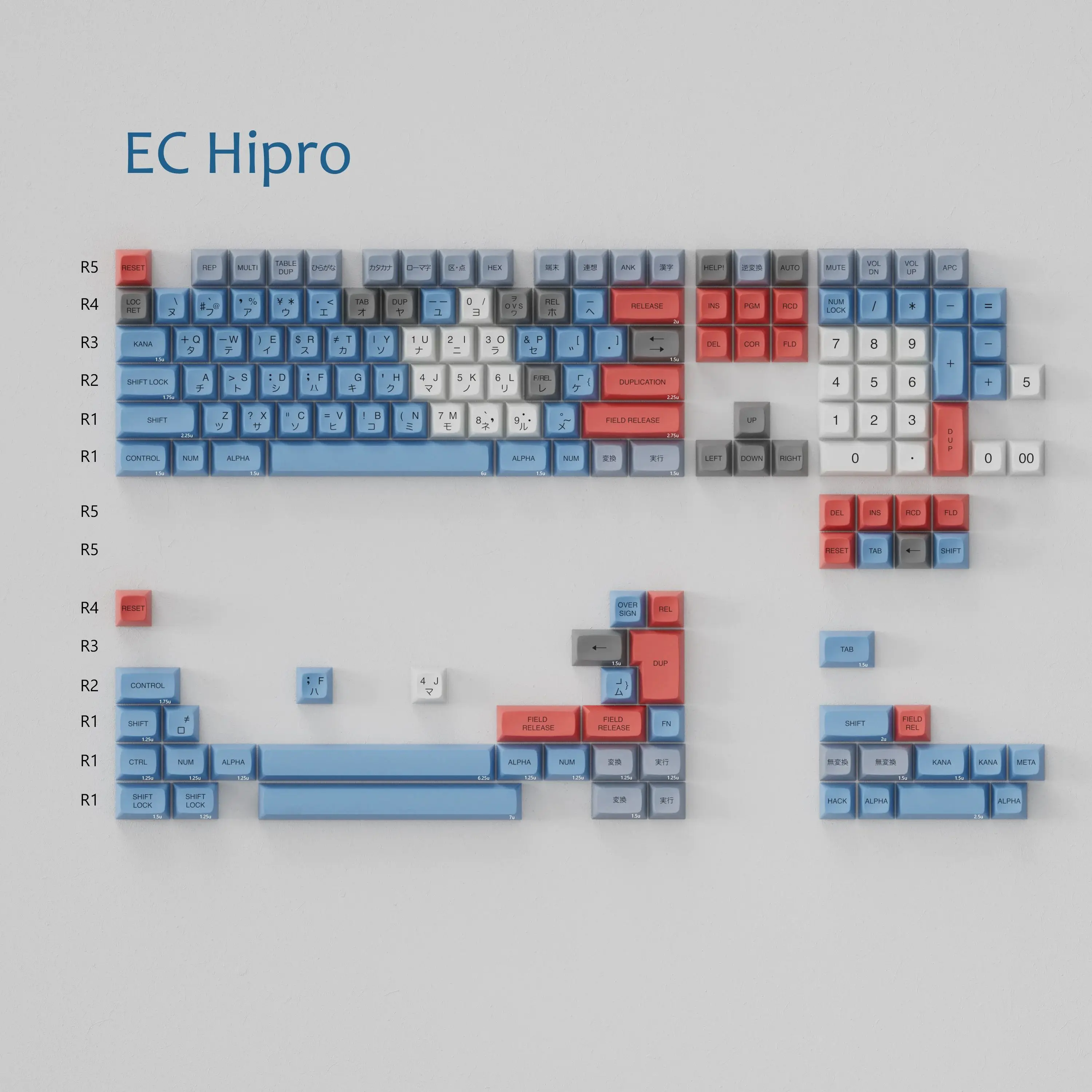 B-STOCK KBDfans EC HIPRO RENSO Keycaps For Topre and RealForce Keyboard ...