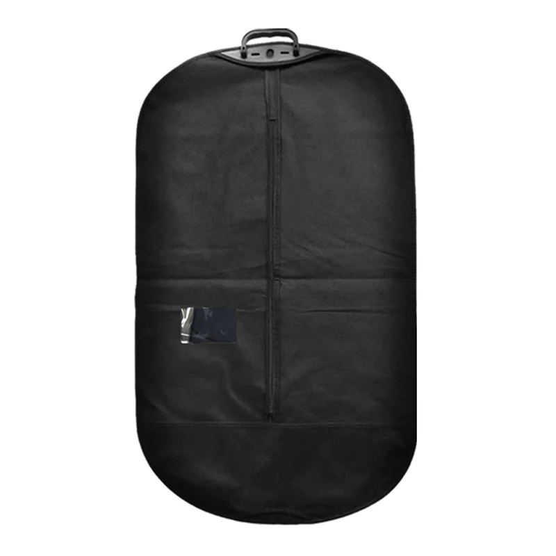 Black Dust Cover With Zipper For Portable Travel Business Mens Garment ...
