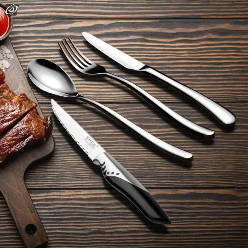 Stainless-Steel-Cutlery-Set-Steak-Knife-Fork-And-Spoon-Western ...