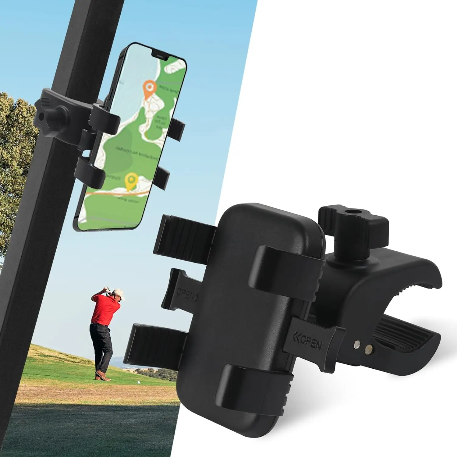 Universal Golf Cart Phone Holder Mount Compatible with EZGO/Club Car ...